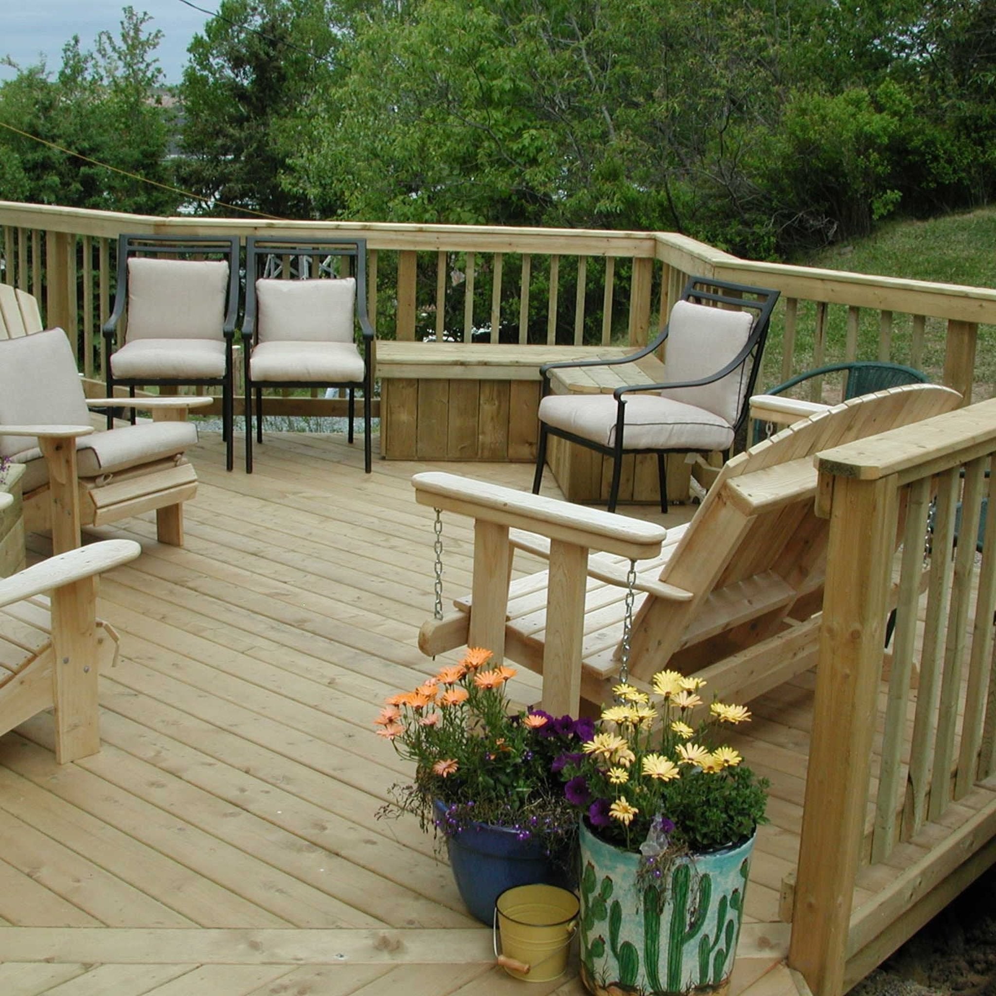 Pressure Treated Deck Railing